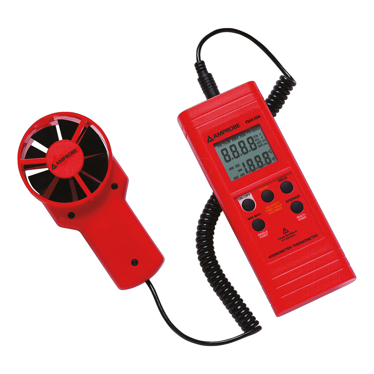 AMPROBE - TMA10A - Anemómetro digital de paletas. Mide temperatura y ...